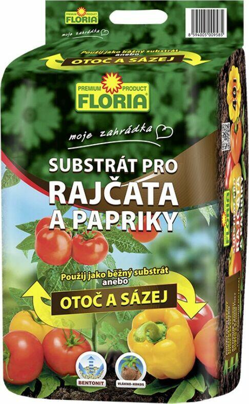 Substrát na rajčata a papriky FLORIA 40 l | Zahradnictví FLOS